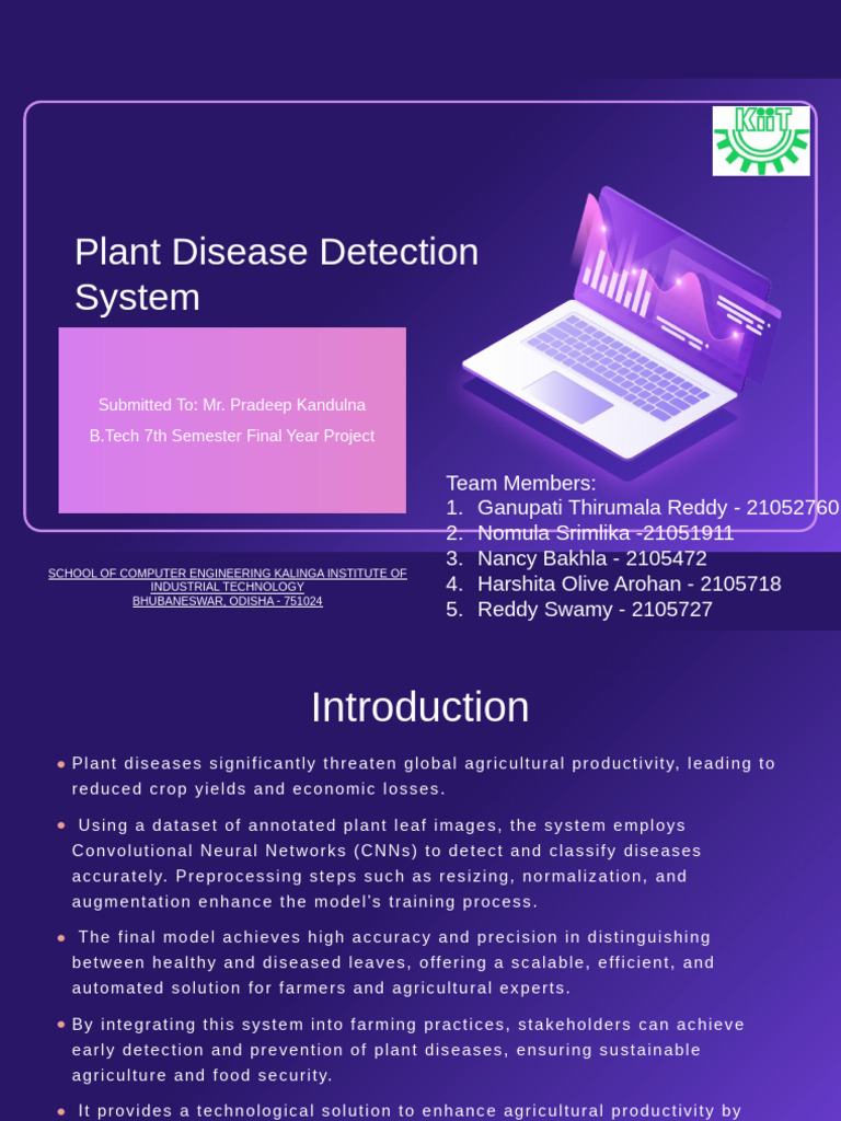 AI-Based Plant Disease Detection System | PDF | Agriculture | Internet ...
