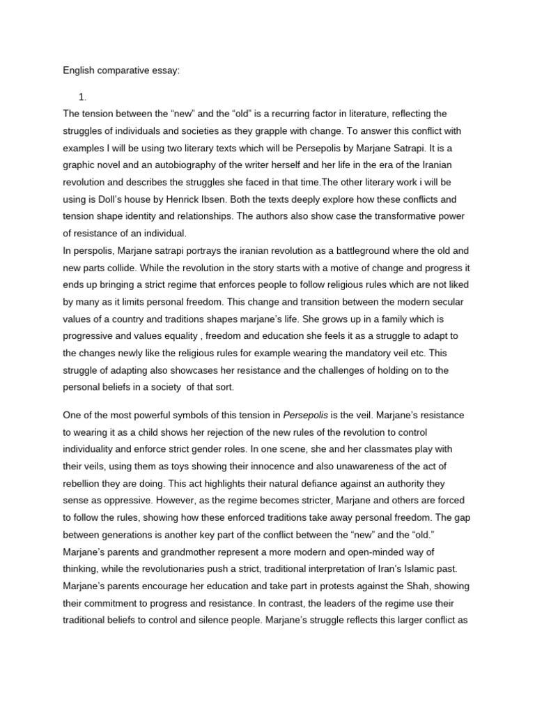 English Comparative Essay | PDF