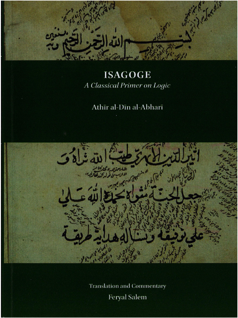 Isagoge - A Classical Primer On Logic - Feryal Salem (Author), Athir Al ...