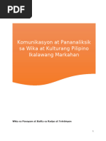Wika Sa Panayam at Balita Sa Radyo at Telebisyon | PDF