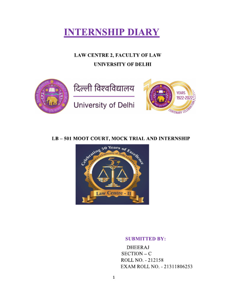 Internship Diary DHEERAJ | PDF