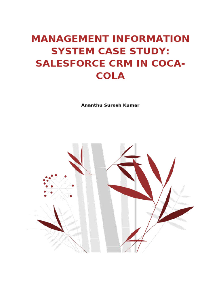 Mis Case Study | PDF | Customer Relationship Management | Cloud Computing