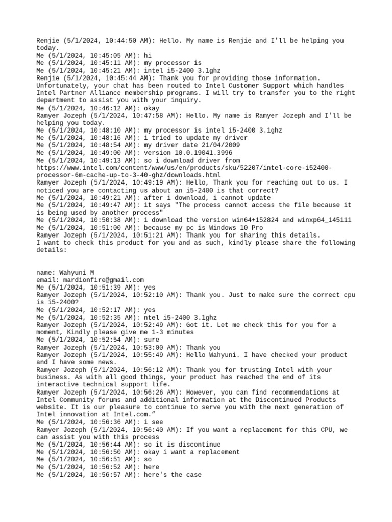 Transcript Intel Processor Recommendation | PDF | Computing | Computer ...