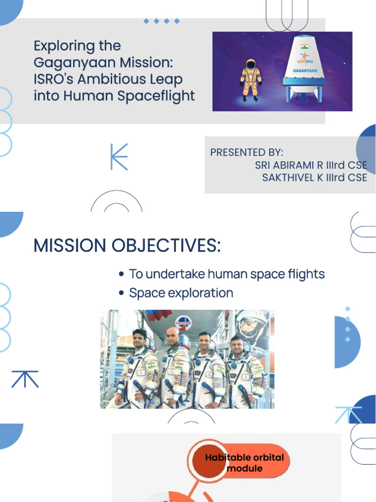 Slidesgo Exploring the Gaganyaan Mission Indias Ambitious Leap Into ...