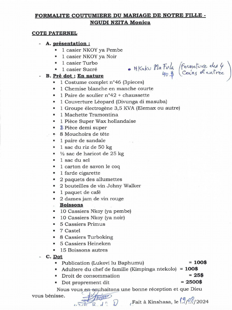 Listes Pour Dot | PDF