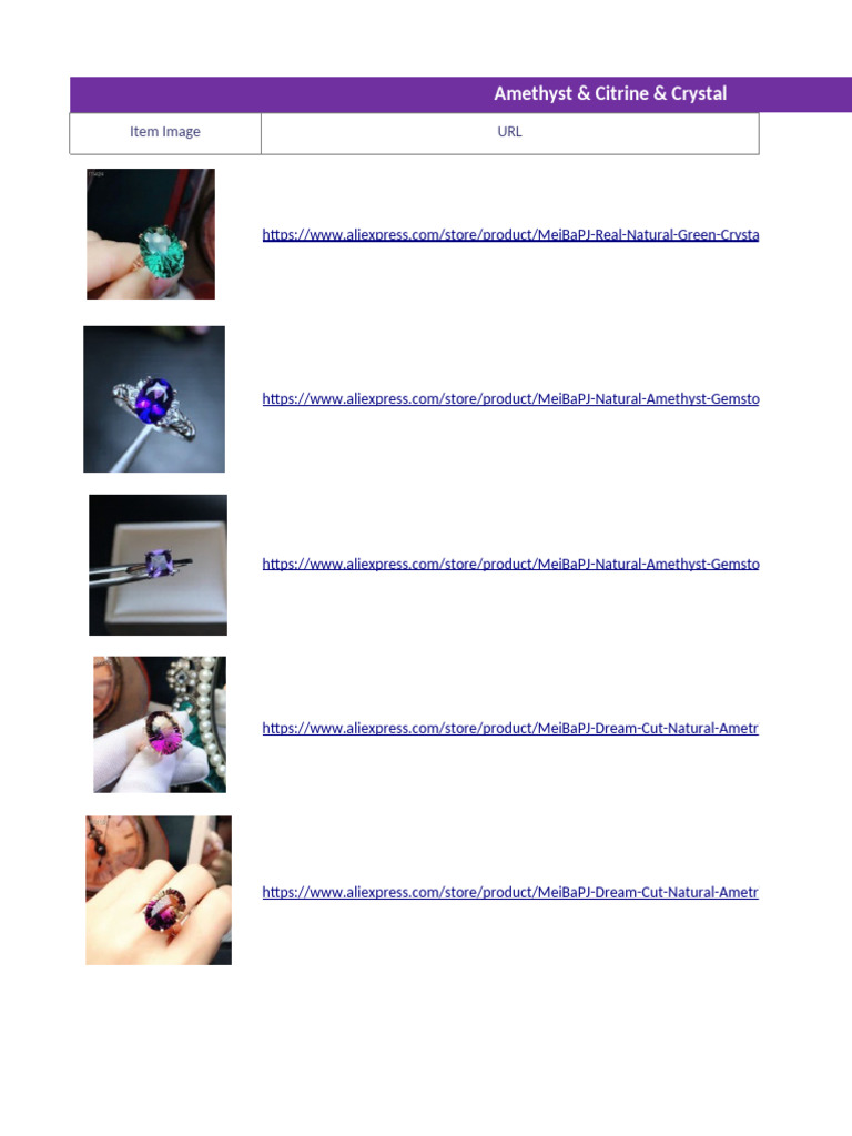 MeibaPJ List | PDF | Quartz | Gemstone