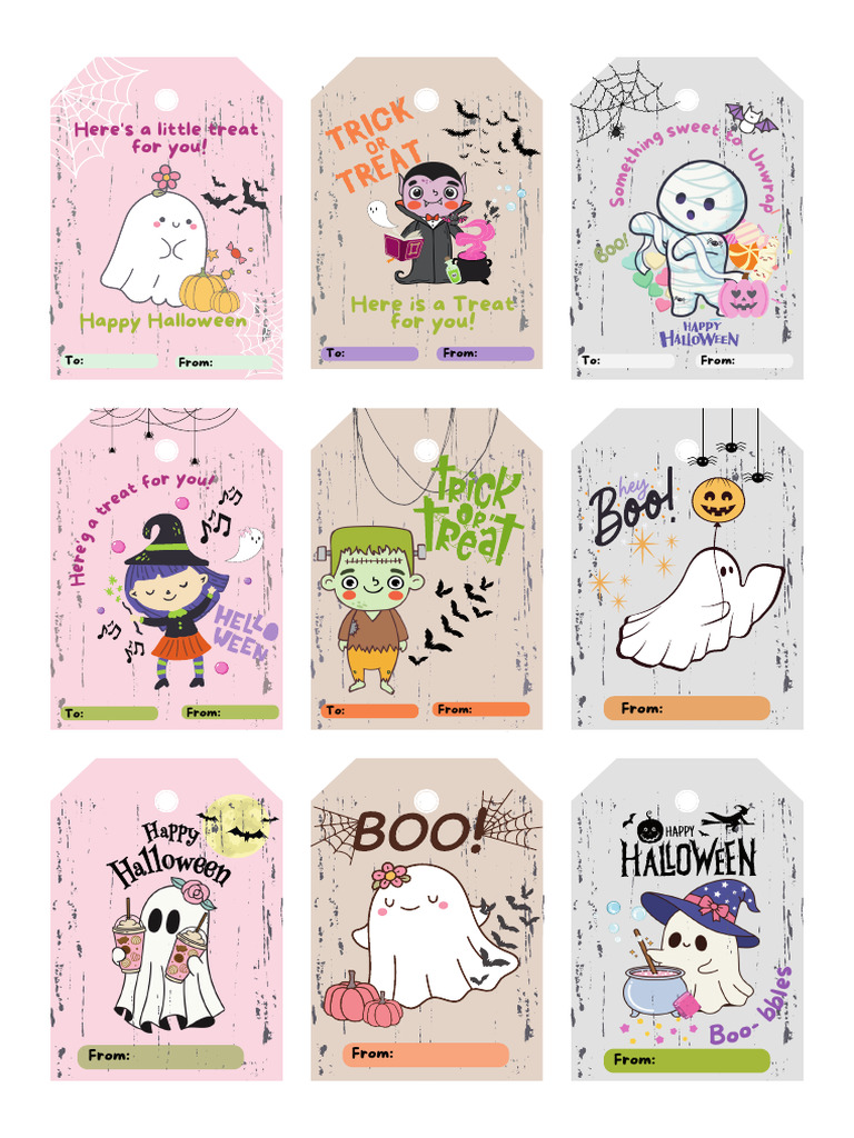 Halloween Tag ENJOY | PDF
