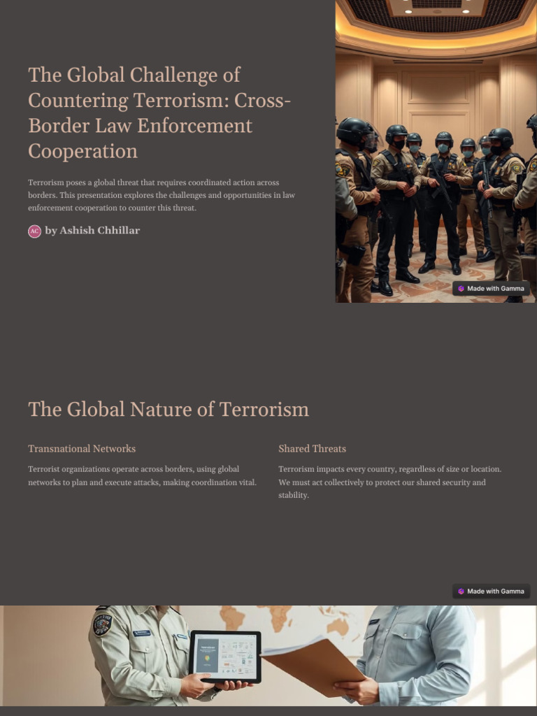 The Global Challenge of Countering Terrorism Cross Border Law ...