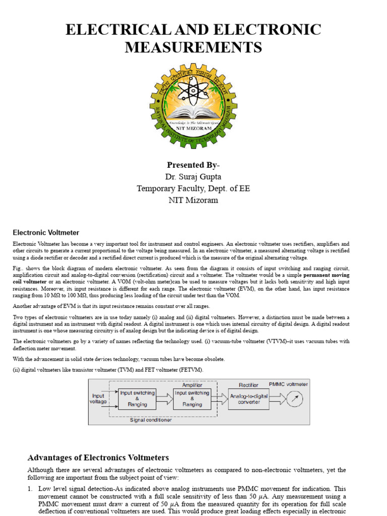 Unit 4 Electronics Instruments | PDF | Rectifier | Amplifier