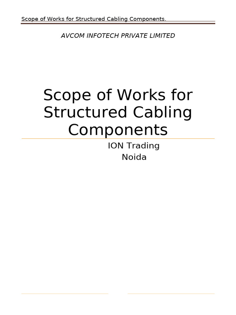 Revised Method Statement | PDF | Optical Fiber | Telecommunications