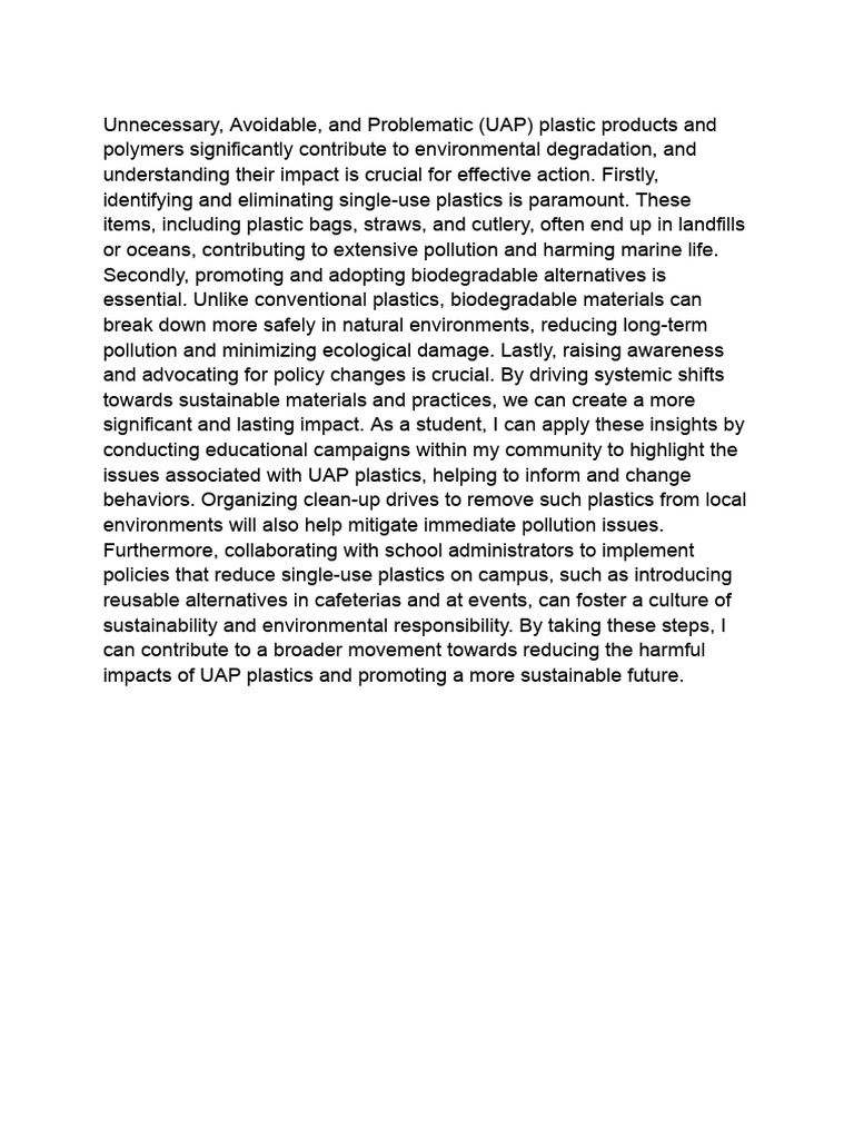 UAP Assignment | PDF