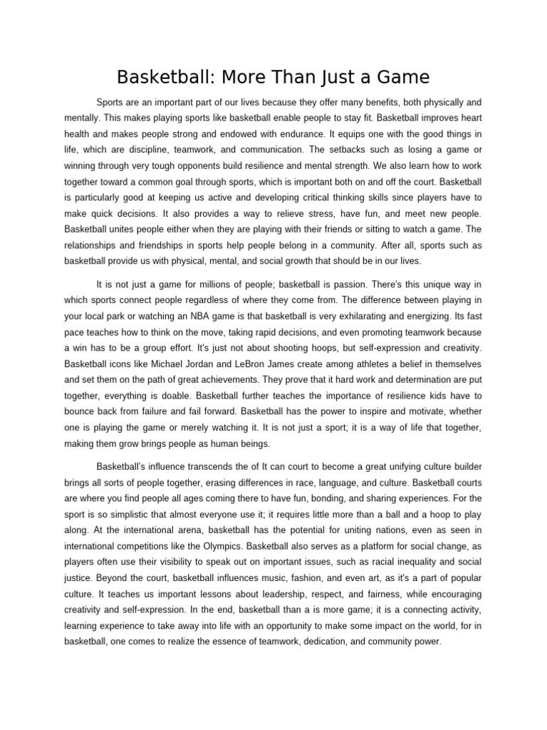 Basketball Informative Speech | PDF | Sports | Social Psychology
