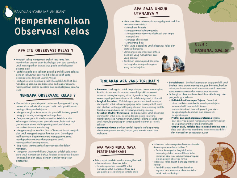 Poster Observasi Kelas Kasmina | PDF