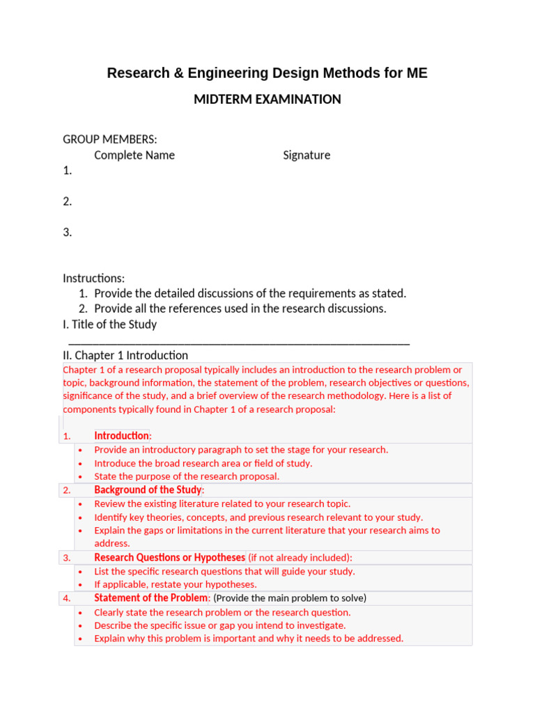 Research Methods Midterm Exam | PDF | Methodology | Hypothesis