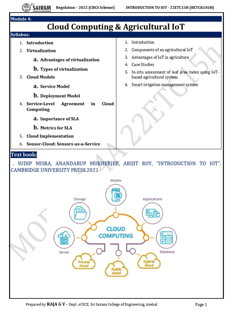 Lecture Notes - 22ETC15 - Module 4 | PDF | Cloud Computing | Open Stack