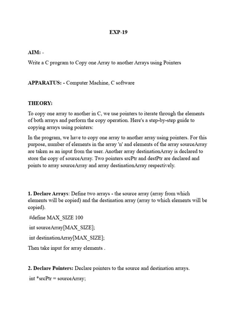 2 Exp Pdf Pointer Computer Programming Computer Data 9888