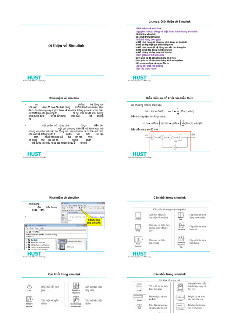 Matlab Lecture 8 - Simulink | PDF