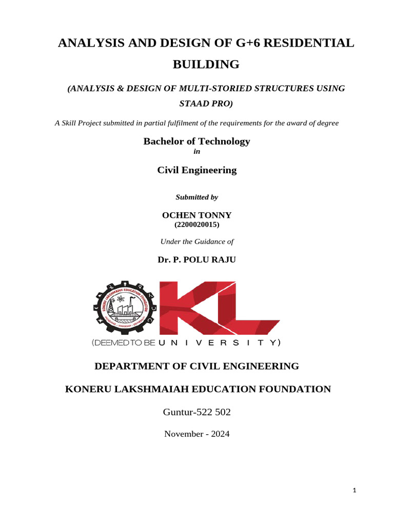 STAAD FINAL PROJECT | PDF | Bending | Beam (Structure)