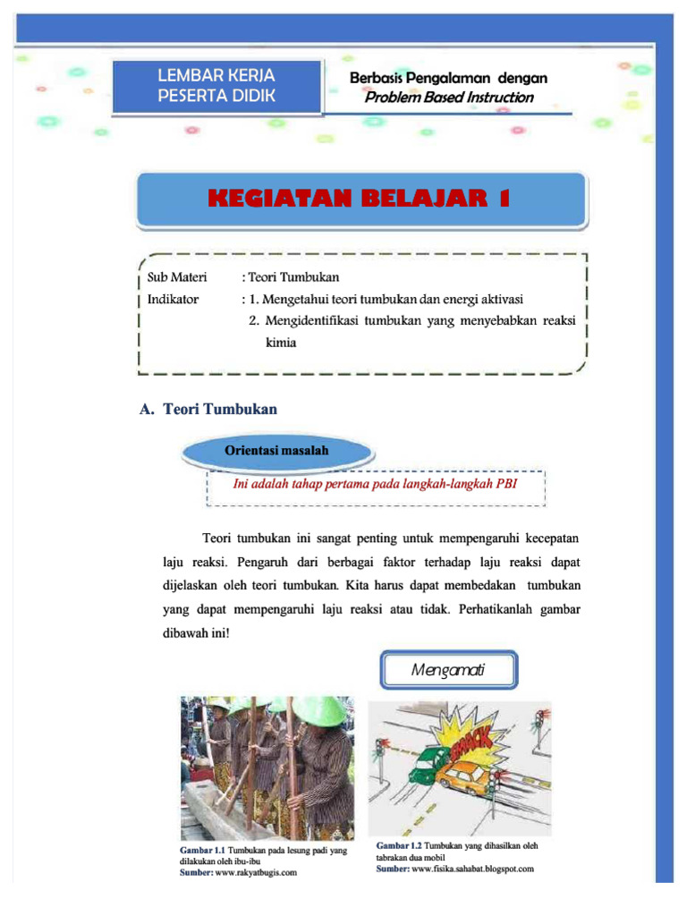 PDF Lkpd Lju Reaksi Compress | PDF