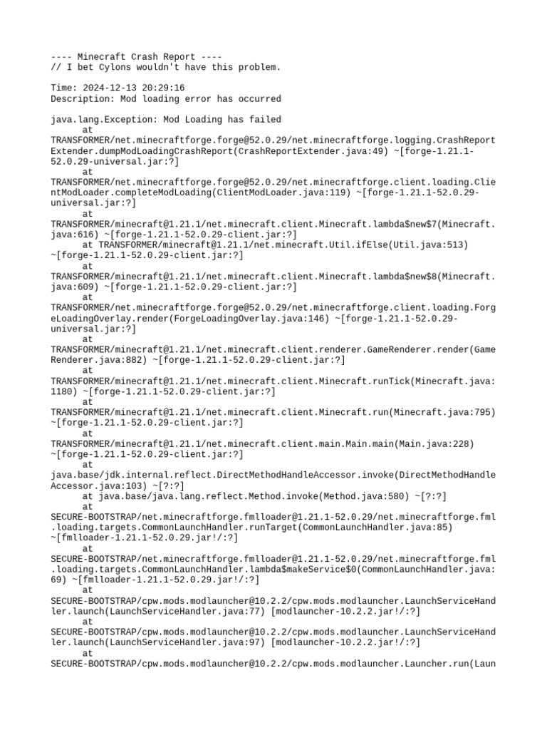 Crash 2024 12 13 - 20.29.16 FML | PDF | Byte | Central Processing Unit