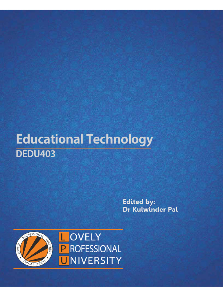 Ed Tech | PDF | Educational Technology | Science
