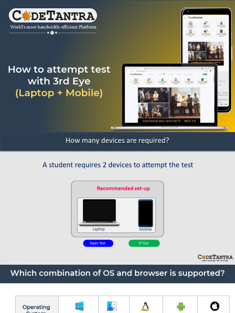 3rd Eye Based Test Guide (Laptop + Mobile) | PDF | Android (Operating ...
