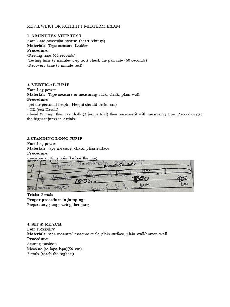 Reviewer For Pathfit 1 Midterm Exam | PDF