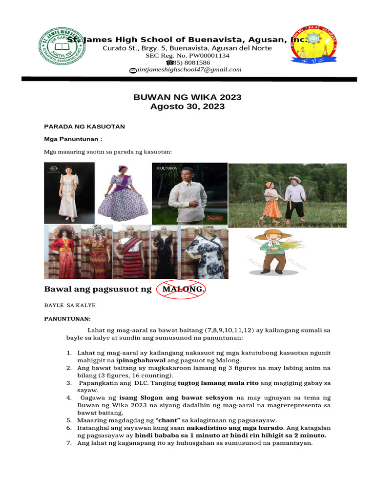 Panuntunan at Pamantayan para Sa Buwan NG Wika | PDF