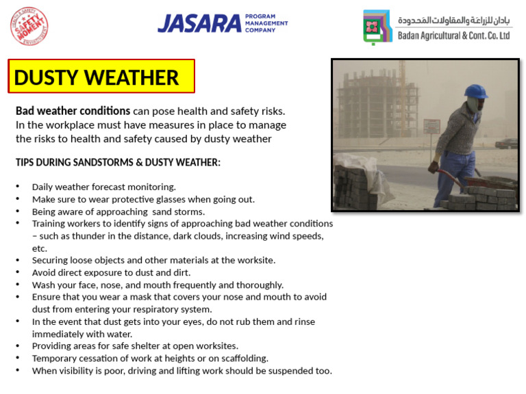 Safety Moment Dusty Weather | PDF