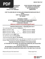 Multilevel Speaking Mock Tests Overview | PDF | Communication | Human ...