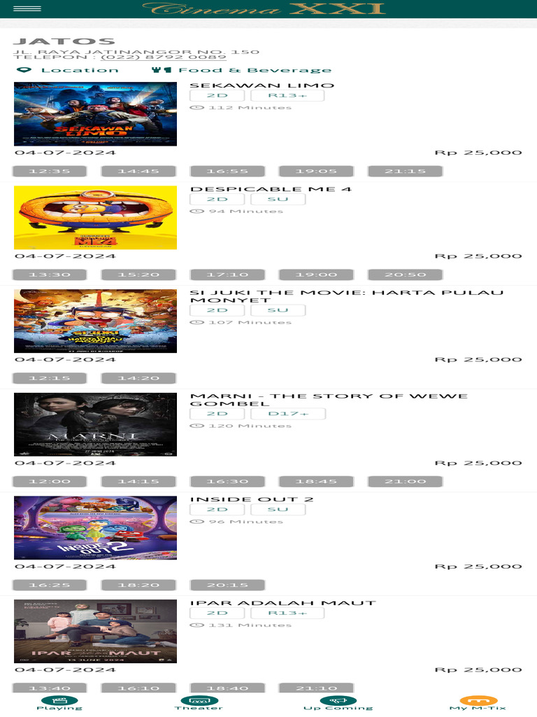 Upcoming Movies at 21 Cineplex | PDF