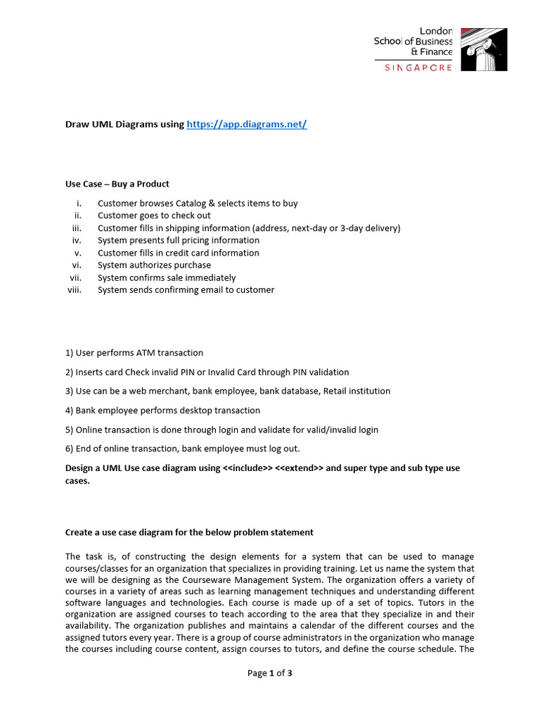 UML Use Case Diagram Lab Task Exercise-2 | PDF | Vending Machine ...