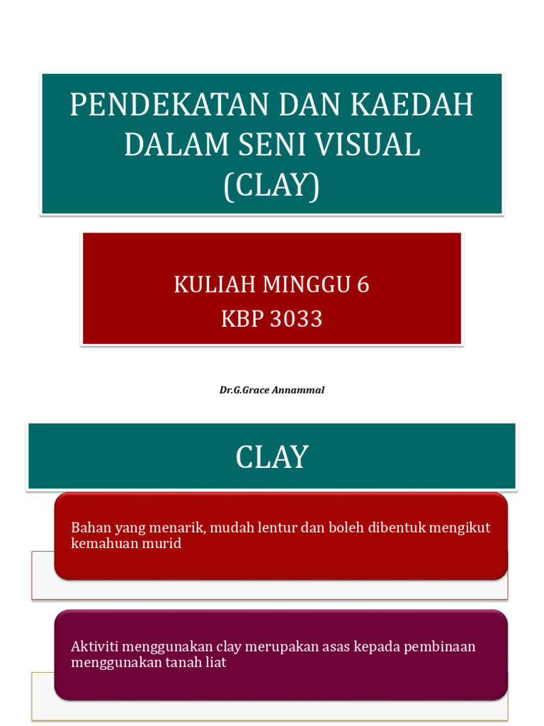 SENI VISUAL-CLAY | PDF