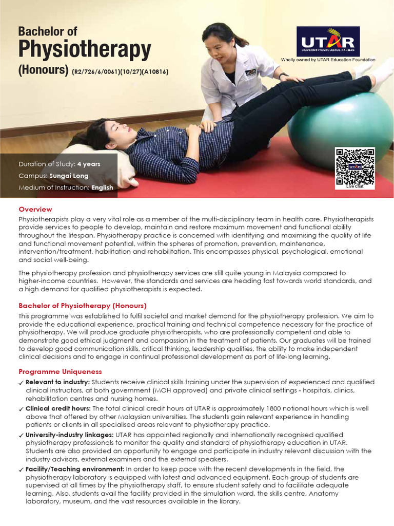 Bachelor of Physiotherapy Overview | PDF | Physical Therapy | Social ...