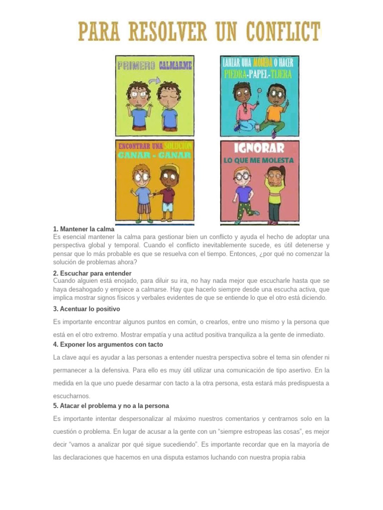 Resolver Conflictos | PDF