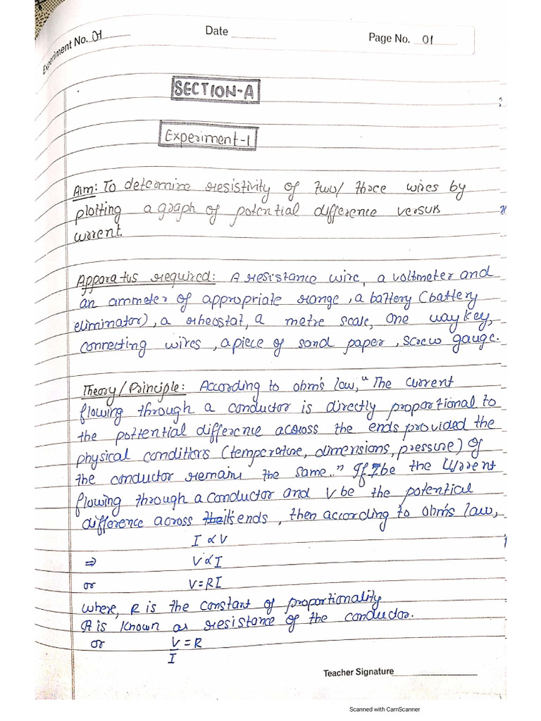 Physics Lab Manual | PDF