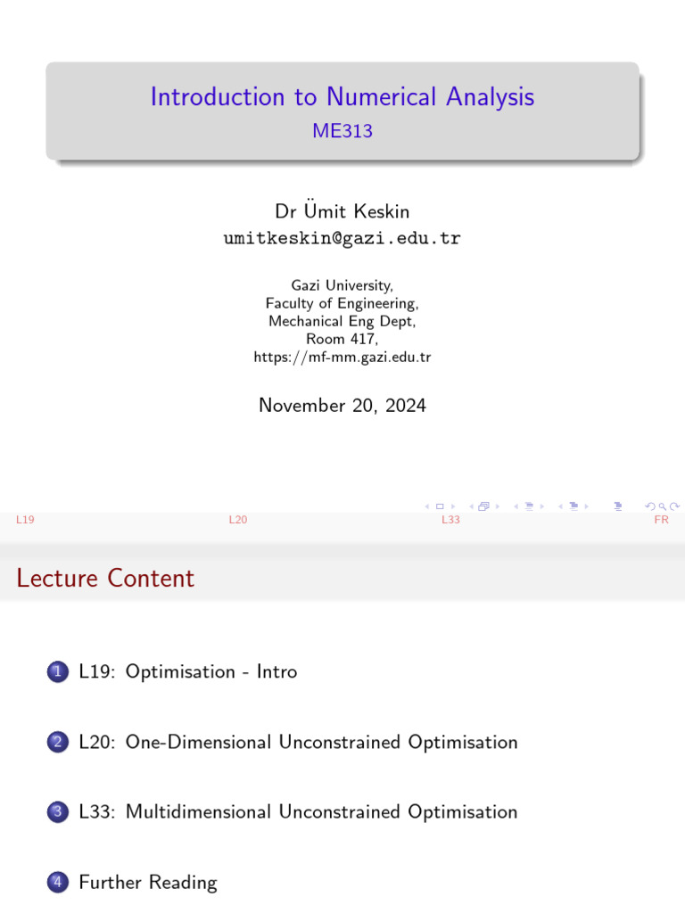 Numerical Analysis Notes For Mechanical Engineering | PDF ...