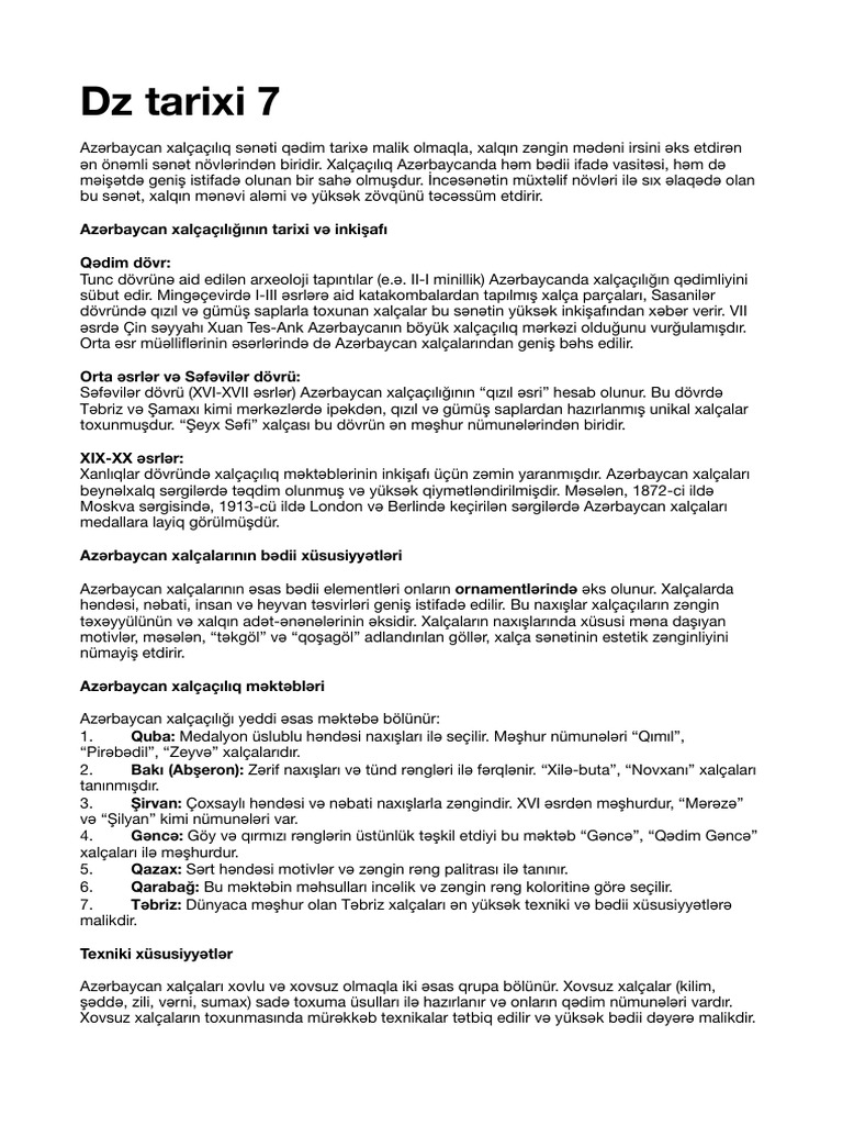 DZ Tarixi 7 | PDF
