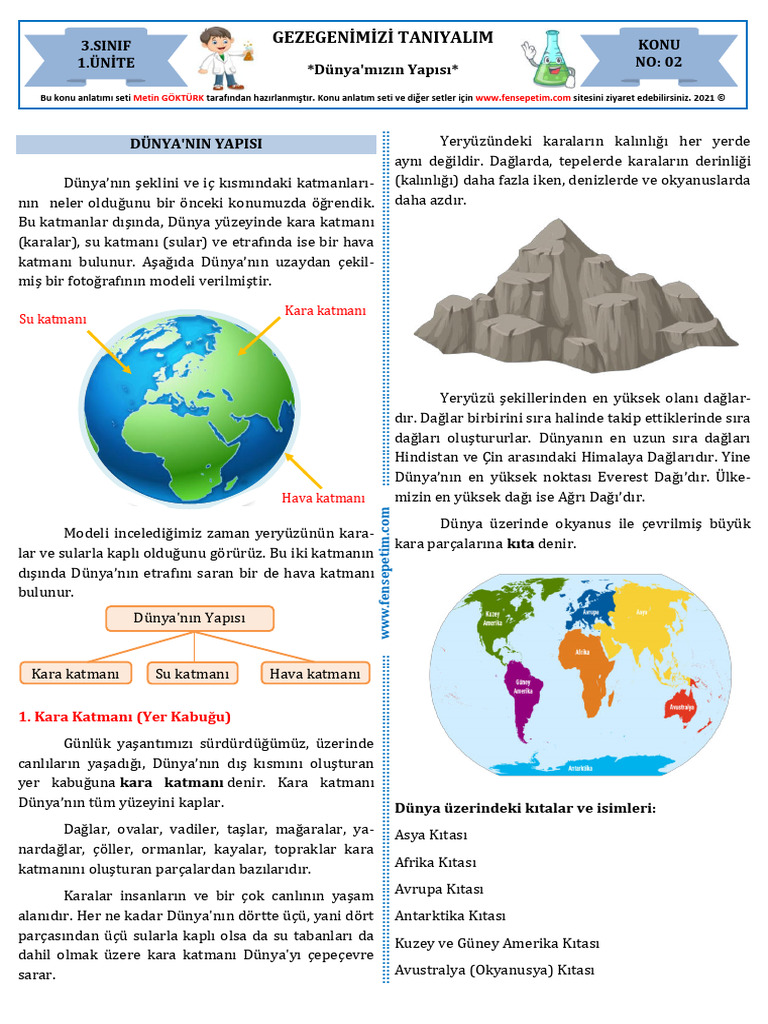 3.Sinif-Fen-Bilimleri-3.Unite-Konu-Anlatimi | PDF