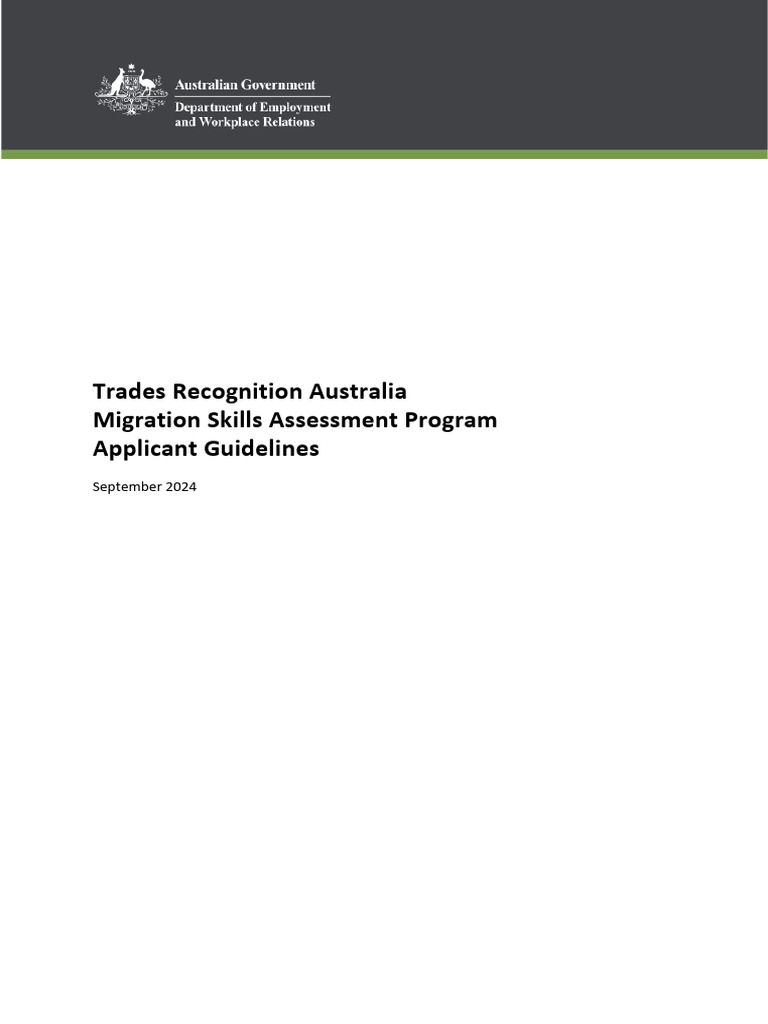 TRA MSA Program Applicant Guidelines 2024 | PDF | Employment | Privacy