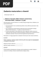 Zadania Maturalne Z Chemii - BiologHelp | PDF
