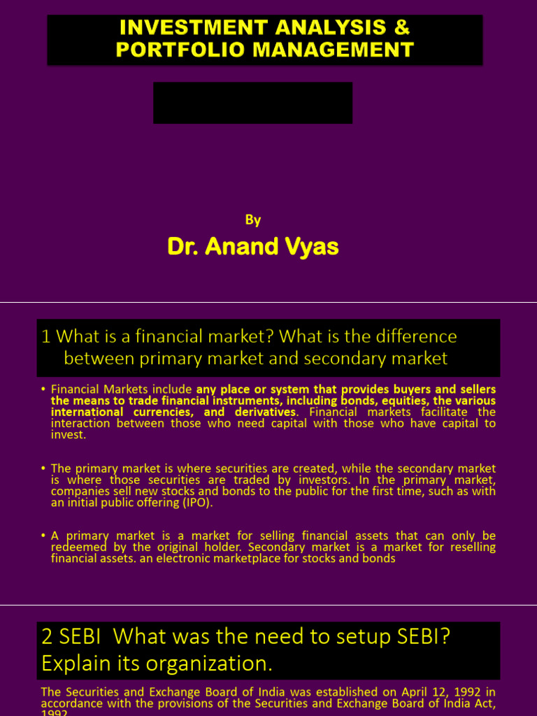 Investment Analysis & Portfolio Management Antim Prahar | PDF | Bonds (Finance) | Technical Analysis