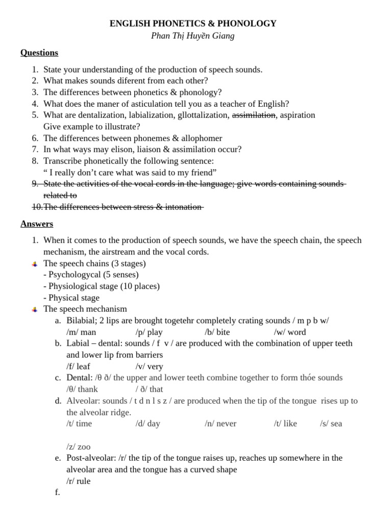 Understanding English Phonetics & Phonology | PDF