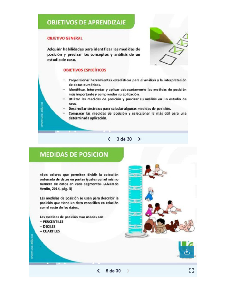 Medidas de Posicion Pm1 | PDF