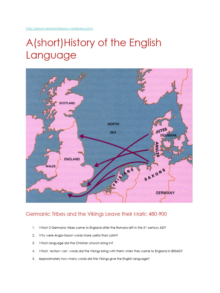History of English Language1 | PDF | English Language | Normans