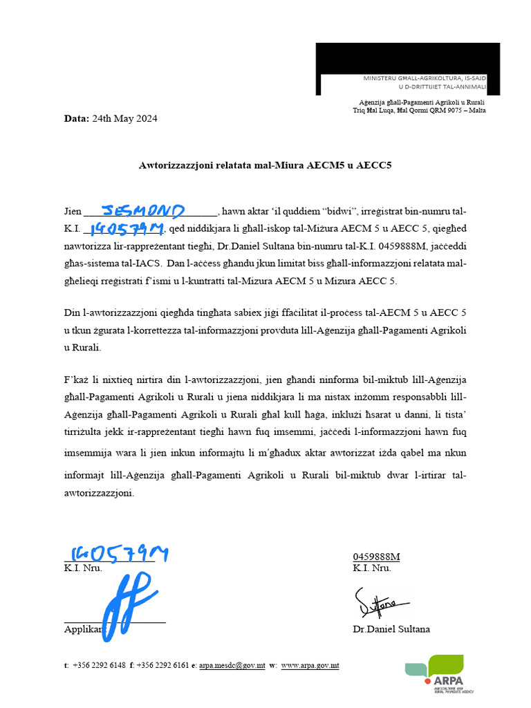 Signed Form | PDF