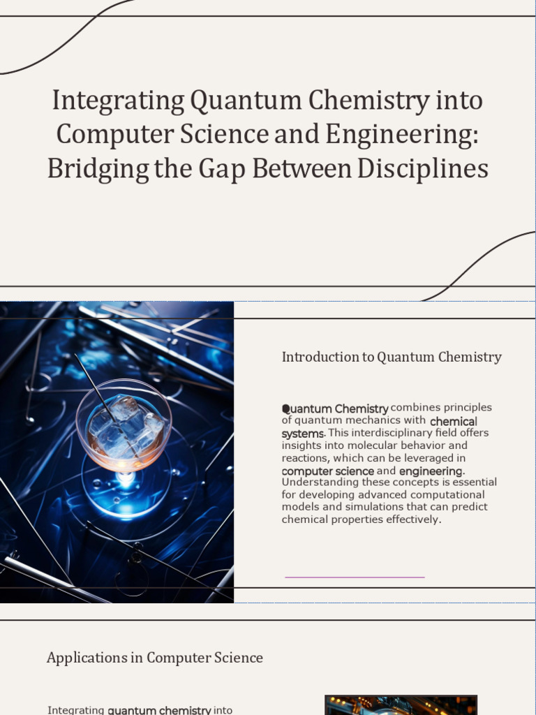 Quantum Chemistry Applications | PDF | Computational Chemistry ...