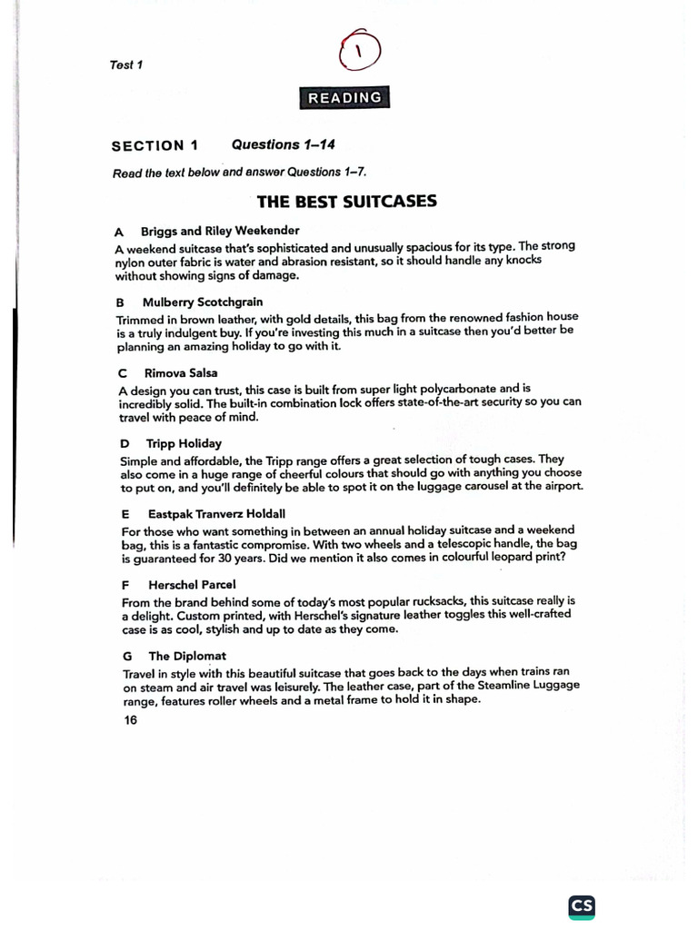 The Best Suitcase | PDF