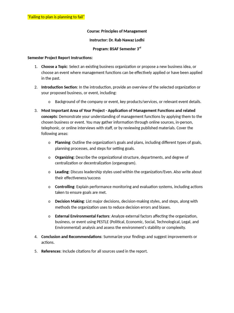 final project outline | PDF | Decision Making | Business