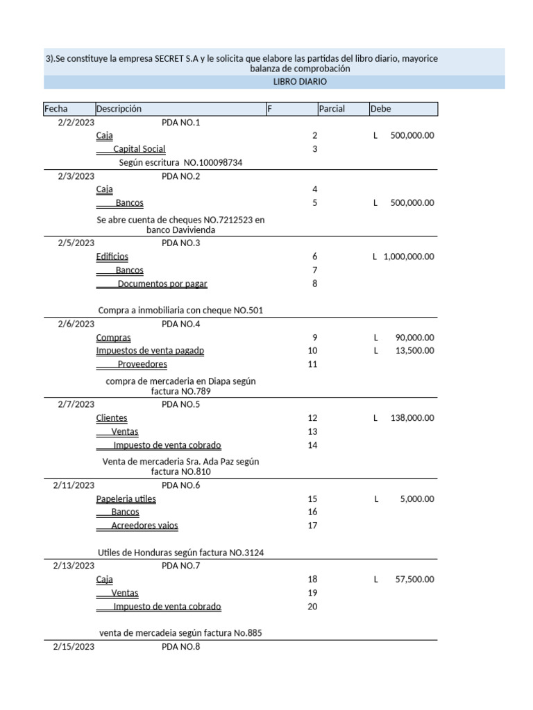 LIBRO CONTABLE_EJERCICIO_3-1 | PDF